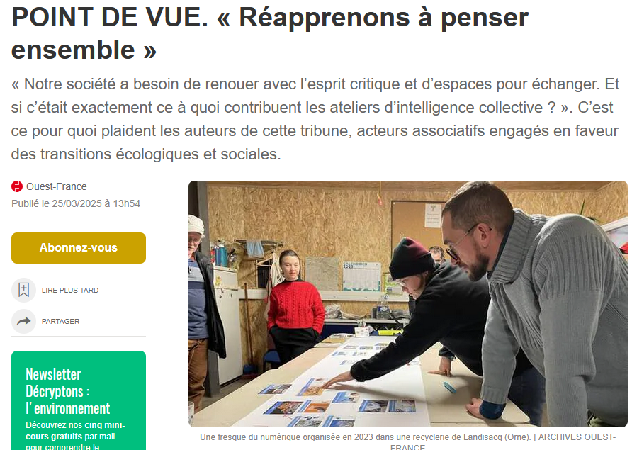 Ateliers d’intelligence collective : tribune de plusieurs « fresques ...